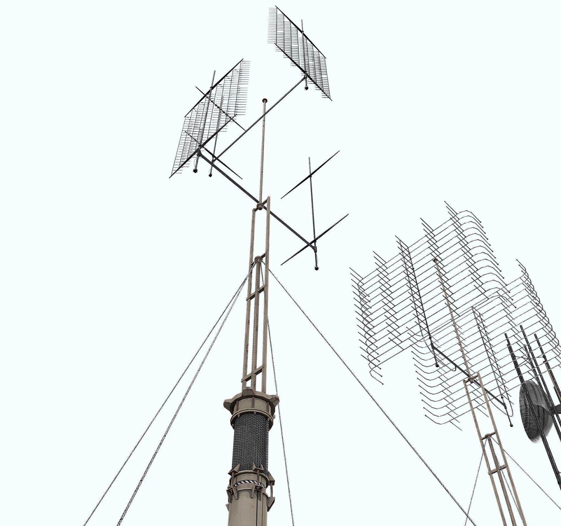 3D model Army Antenna Pack 3 Types VR / AR / low-poly | CGTrader