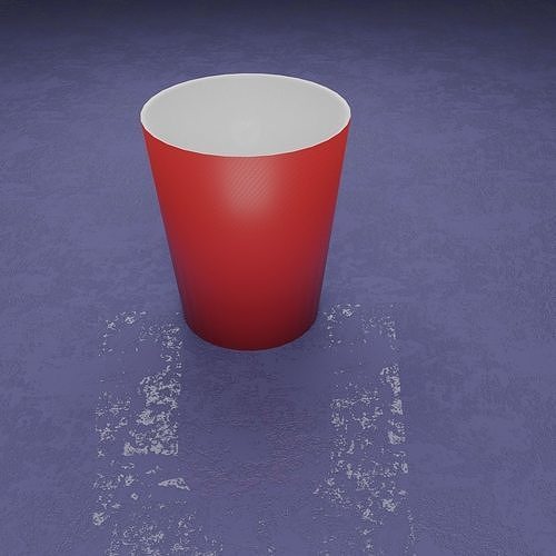 3D model Plastic cup VR / AR / low-poly | CGTrader