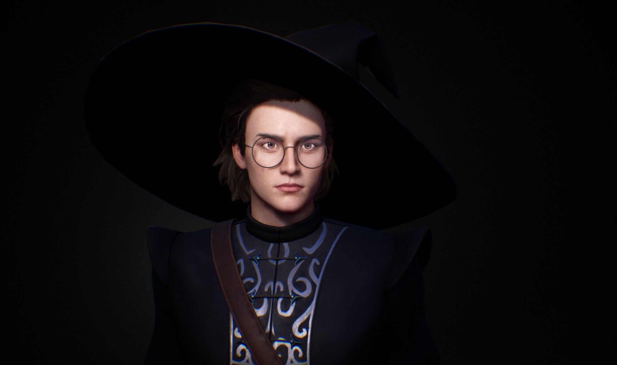 3D model Dark Wizard Artemis - Game Character for Blender and Unreal VR ...