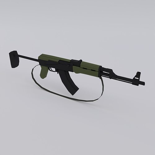3D model AMD 65 assault rifle gun VR / AR / low-poly | CGTrader