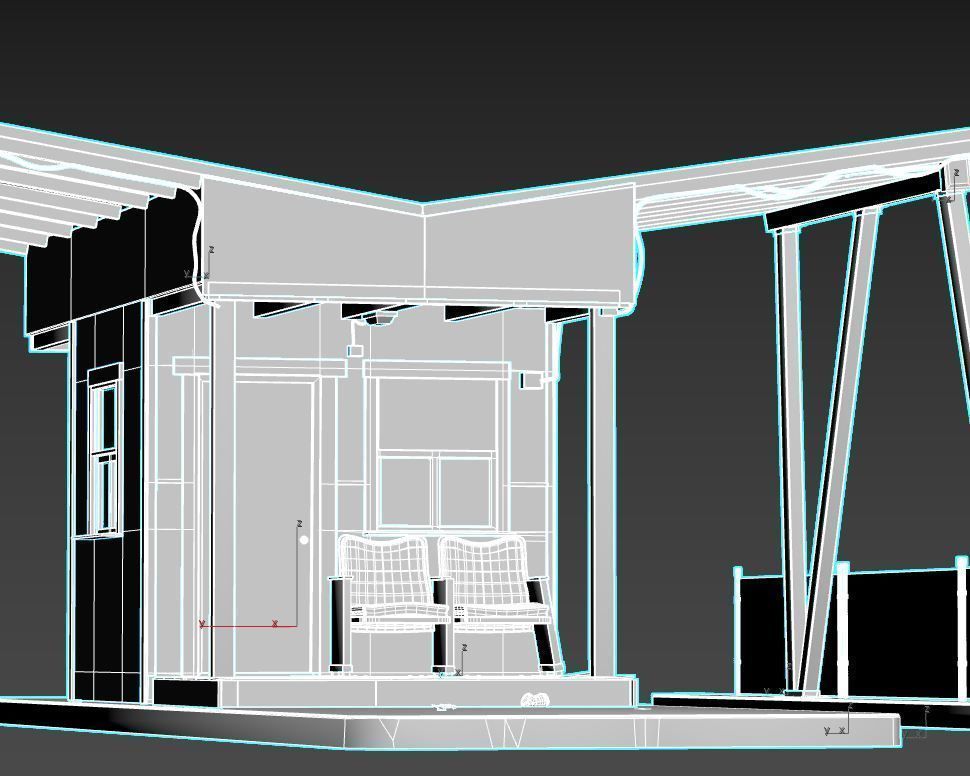 Old Park Entrance And Ticket Booth 3D model | CGTrader