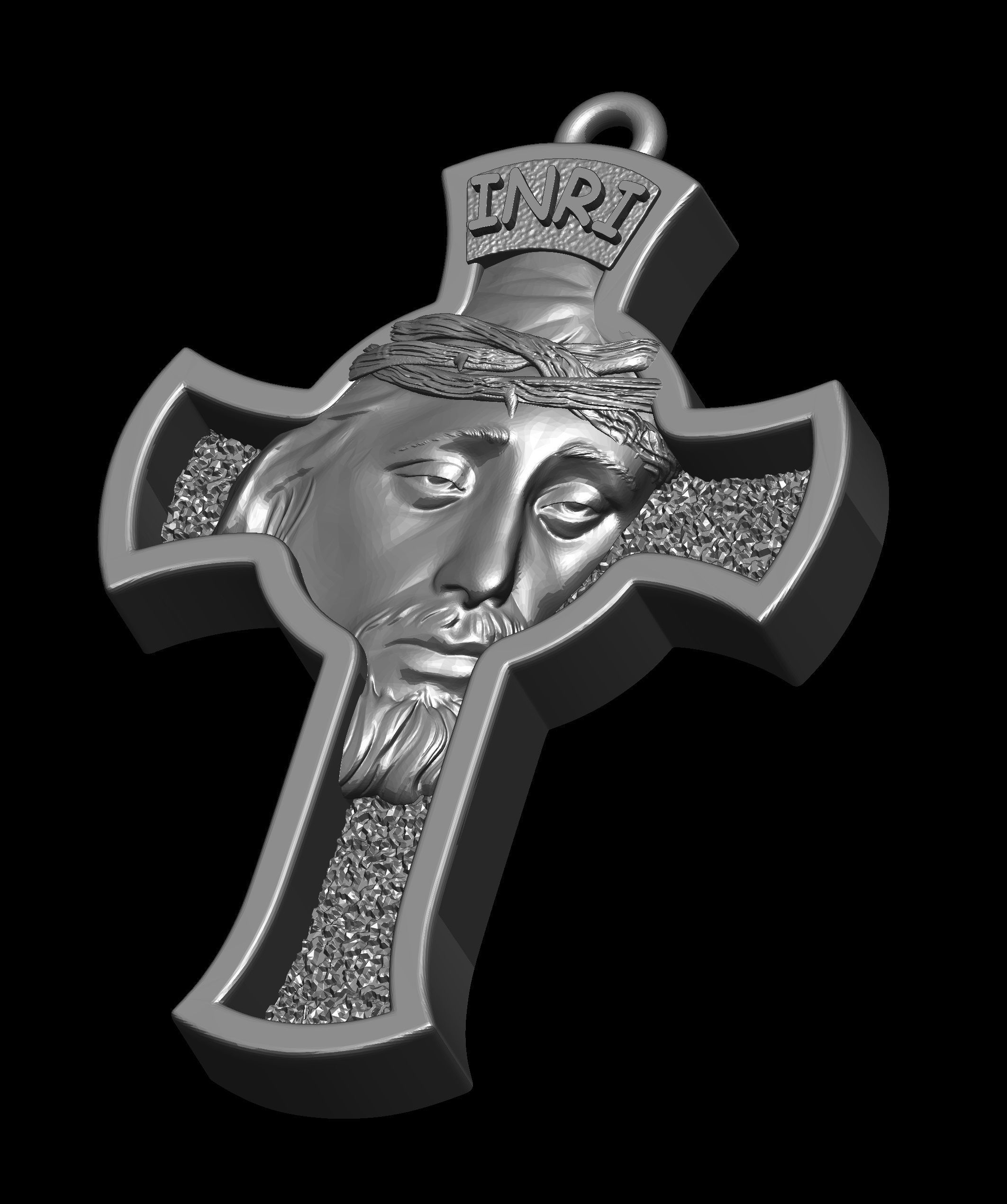 Cross Jesus 3D model 3D printable | CGTrader