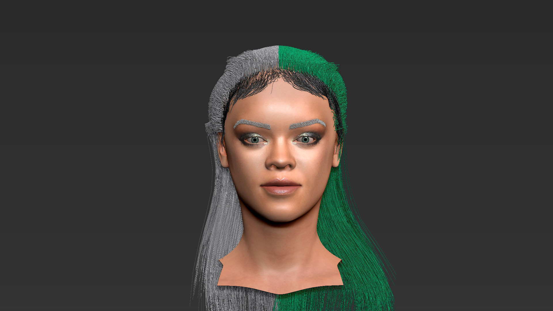 Rihanna ZBrush 3D model only the head 3D model | CGTrader