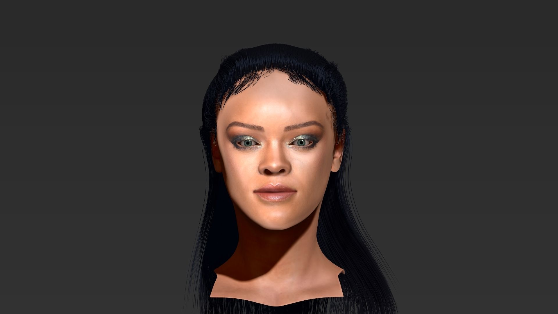 Rihanna ZBrush 3D model only the head 3D model | CGTrader