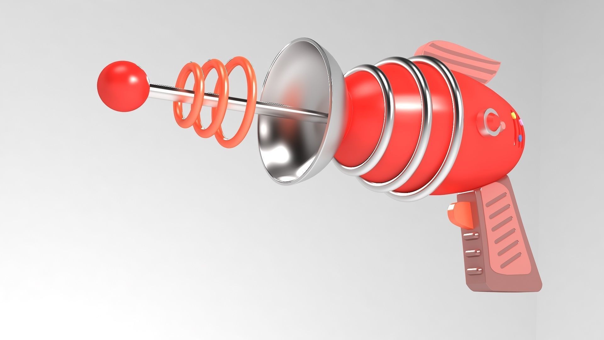 Retro Ray Gun 3D model | CGTrader