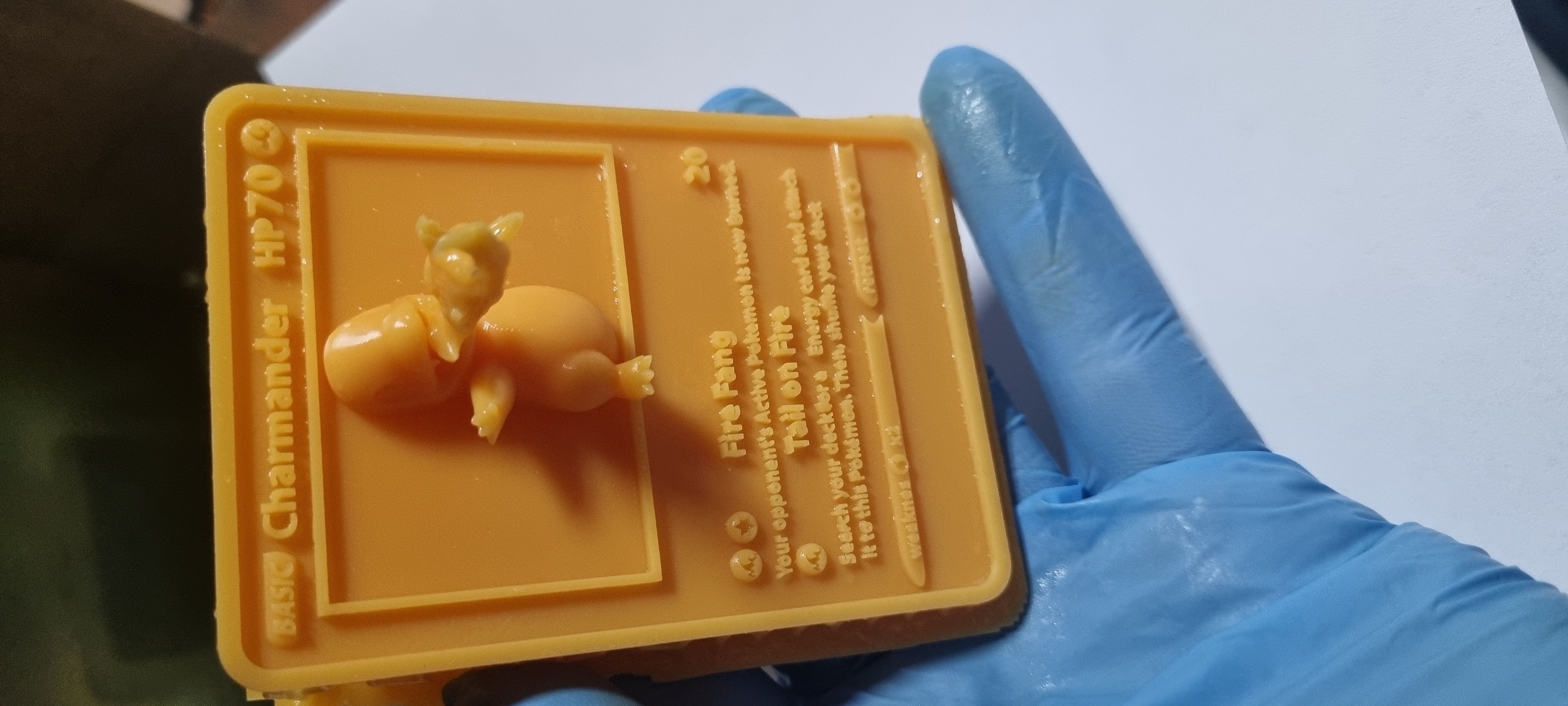 4D POKEMON CARDS - CHARMANDER 3D model 3D printable | CGTrader