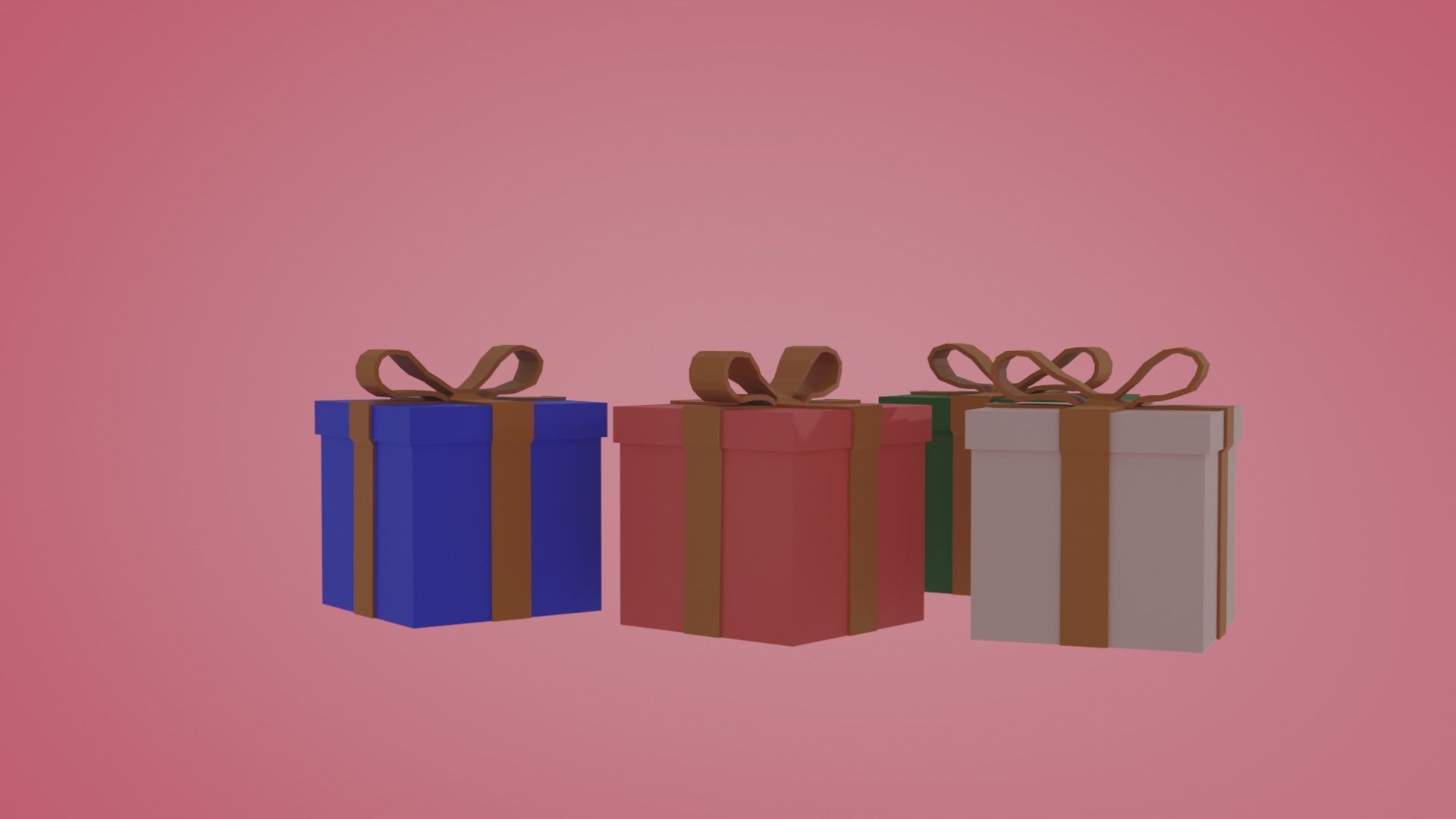 GIFT CHRISTMAS PRESENT free 3D model | CGTrader
