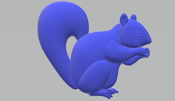 Pendant - Squirrel 3D model 3D printable | CGTrader