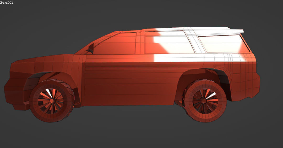 3D model TOYOTA SUV LOW POLY car MODEL VR / AR / low-poly | CGTrader