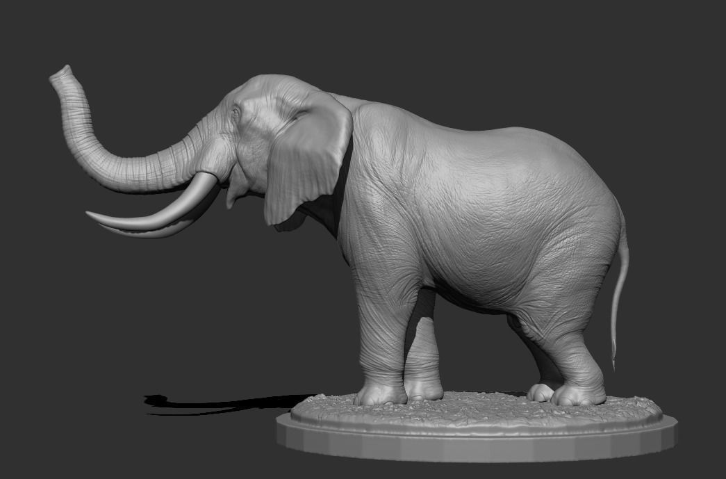 3D Print Elephant Pose 03 3D model 3D printable | CGTrader