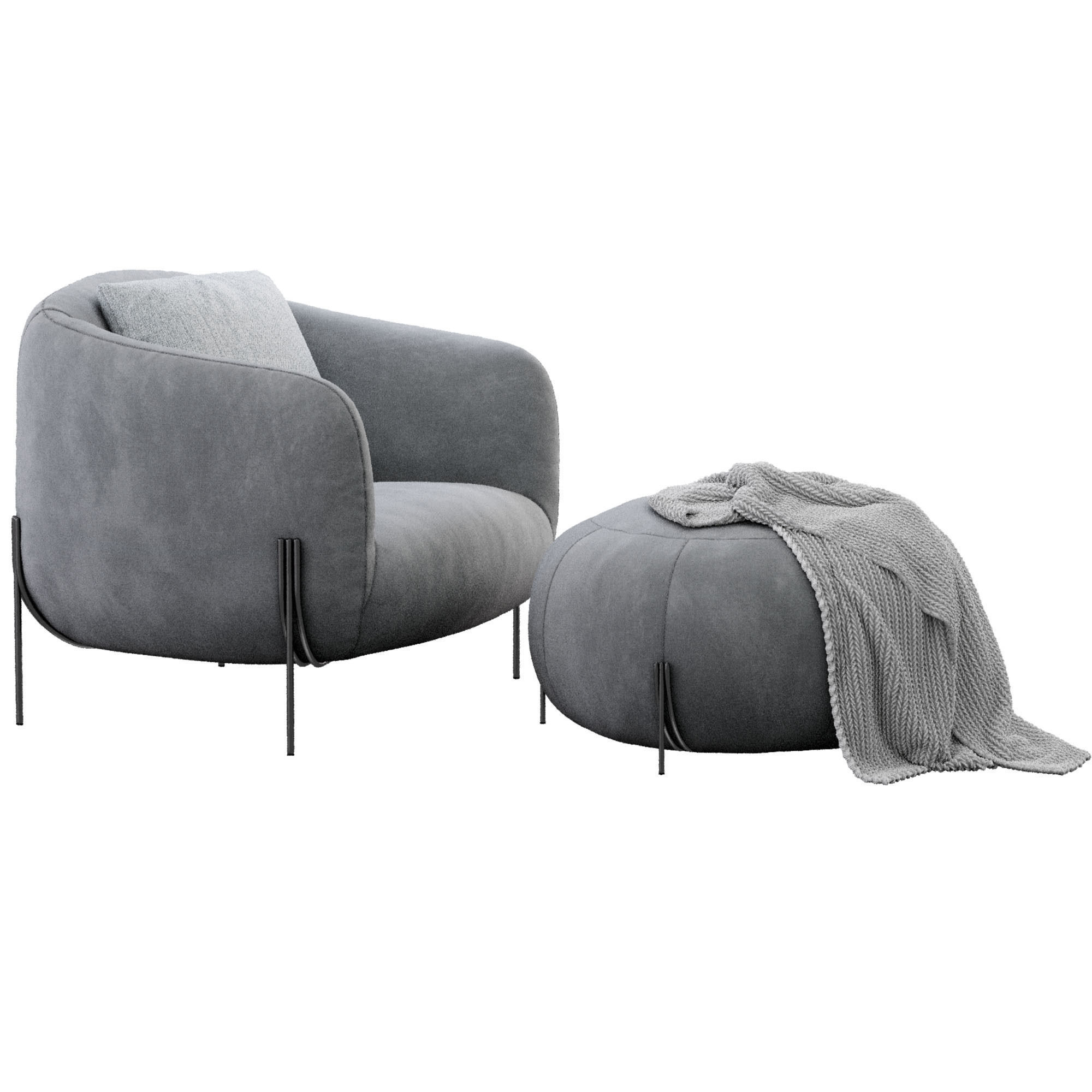 Geo Armchair By Saba 3D model | CGTrader