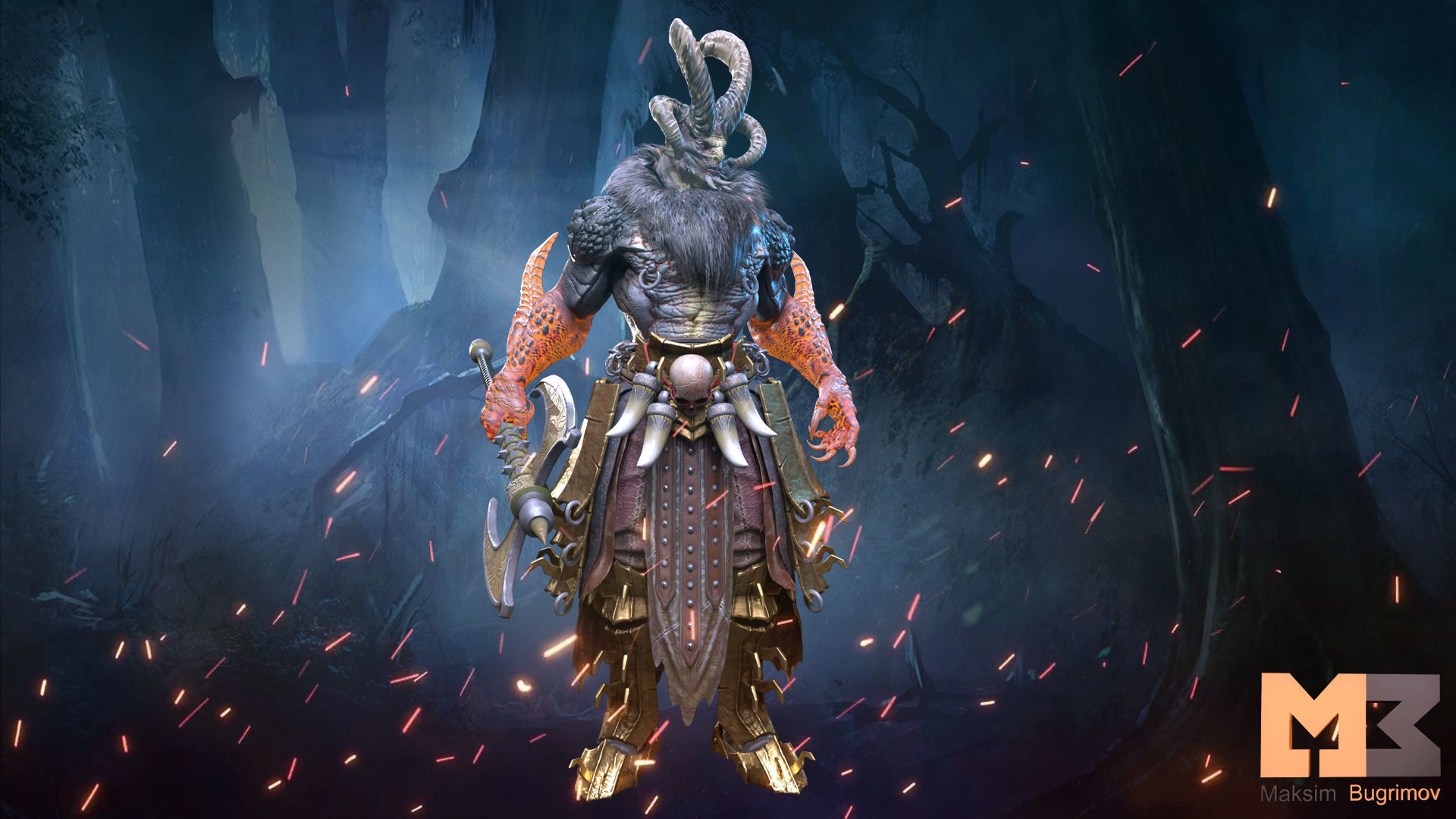 3D model Demon RPG VR / AR / low-poly | CGTrader