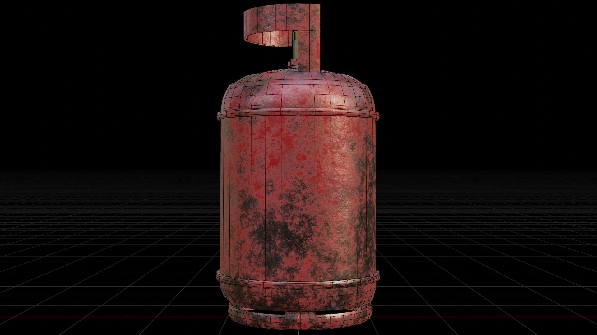 3D model Damaged Gas Tank VR / AR / low-poly | CGTrader