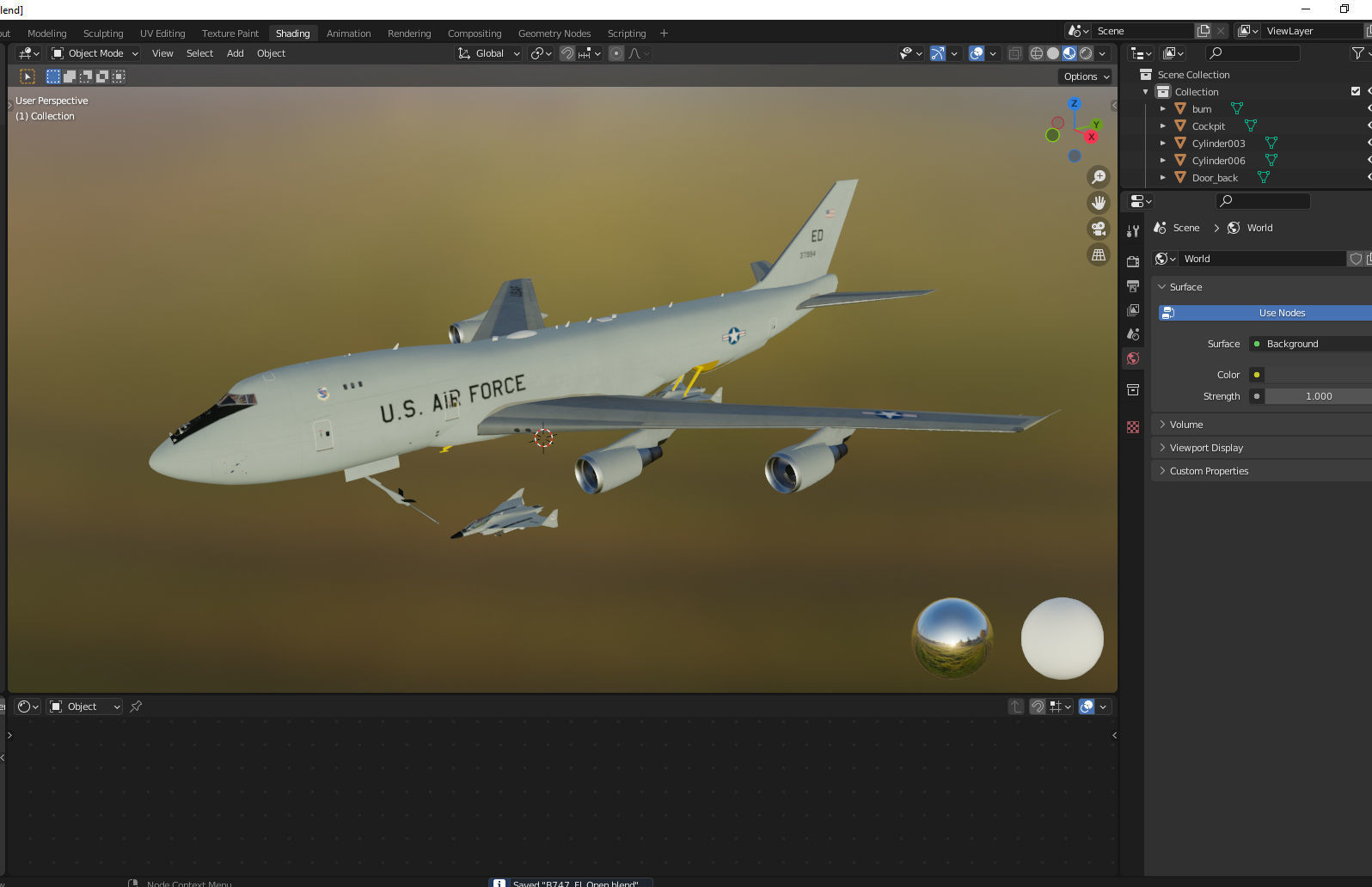 Boeing 747 Airborne Aircraft Carrier 3D model | CGTrader