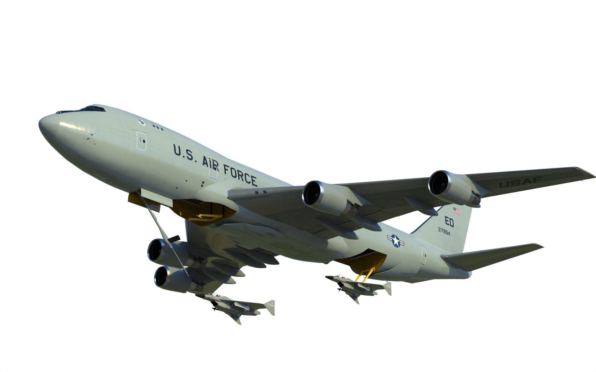 Boeing 747 Airborne Aircraft Carrier 3D model | CGTrader