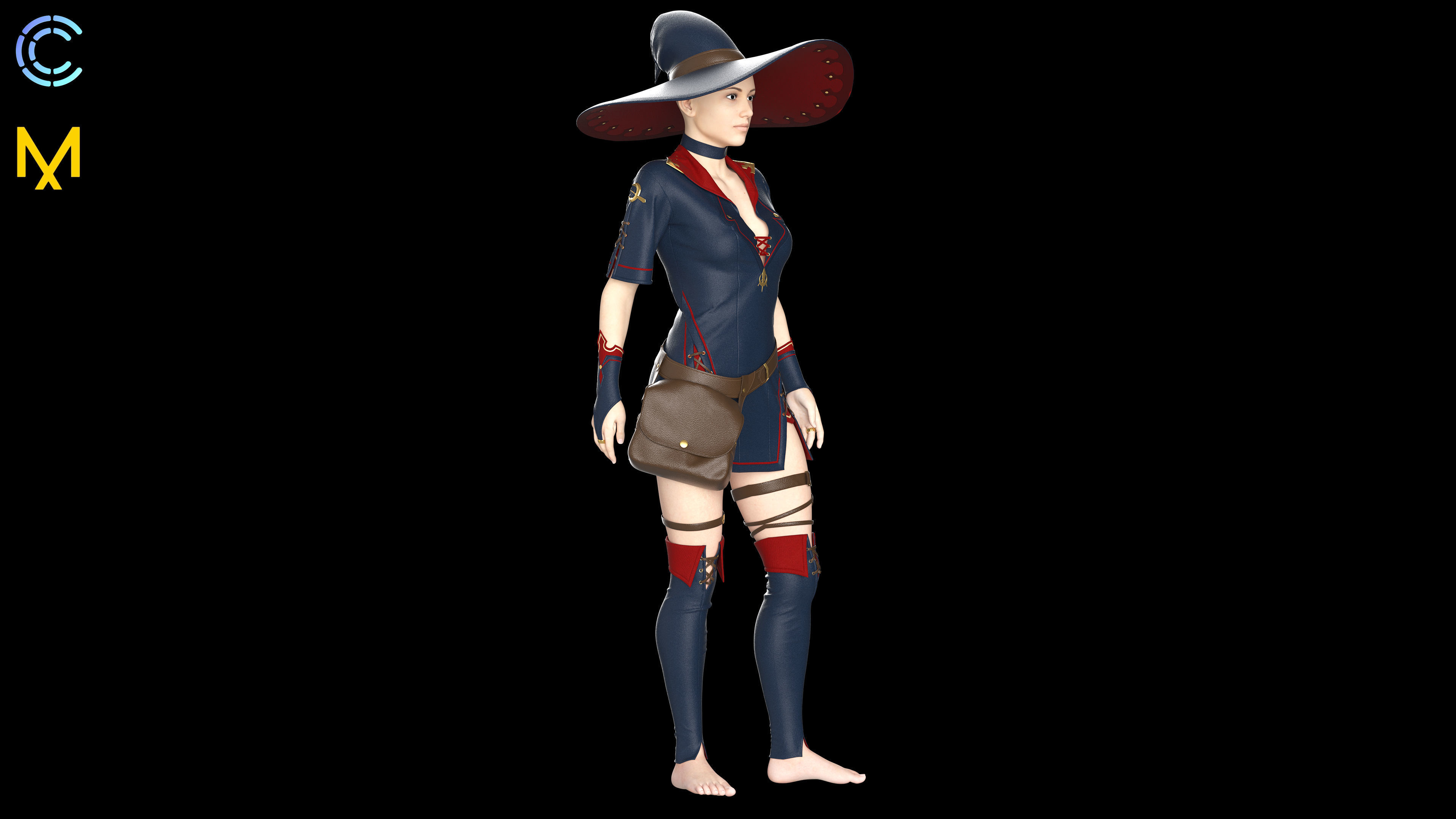 LUNAR WITCH 3D model rigged | CGTrader