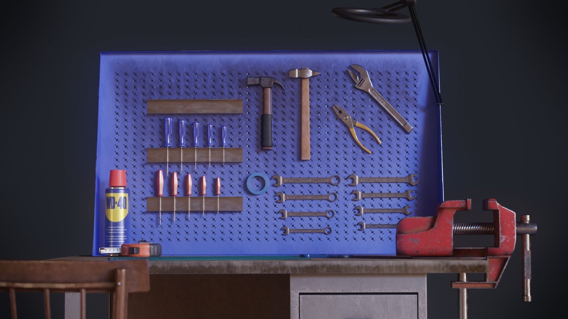 WorkBench Station Tools 3D model | CGTrader