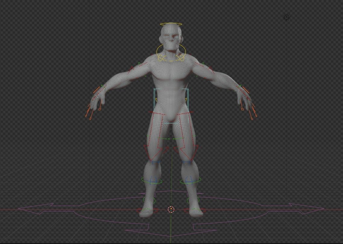 Base Mesh 3D model rigged | CGTrader