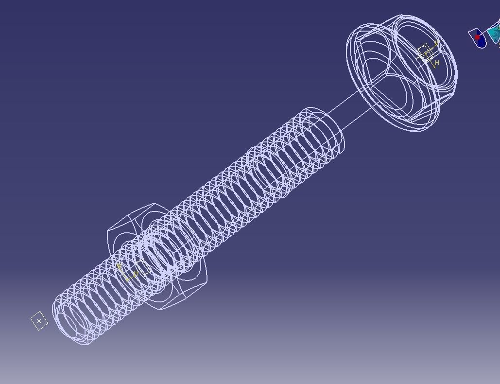 M5 Hex Bolt and Nut 3D model 3D printable | CGTrader