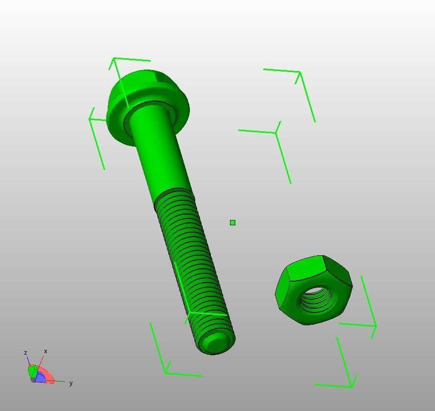 M5 Hex Bolt and Nut 3D model 3D printable | CGTrader