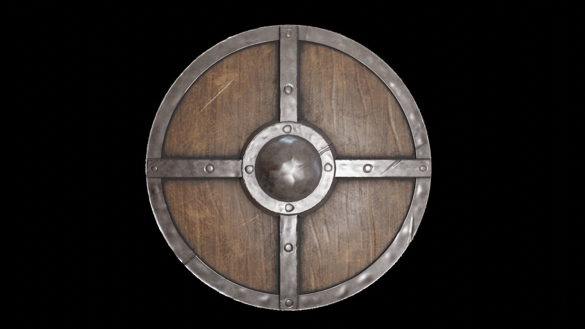 3D model Stylized Viking Warriors Shield VR / AR / low-poly | CGTrader