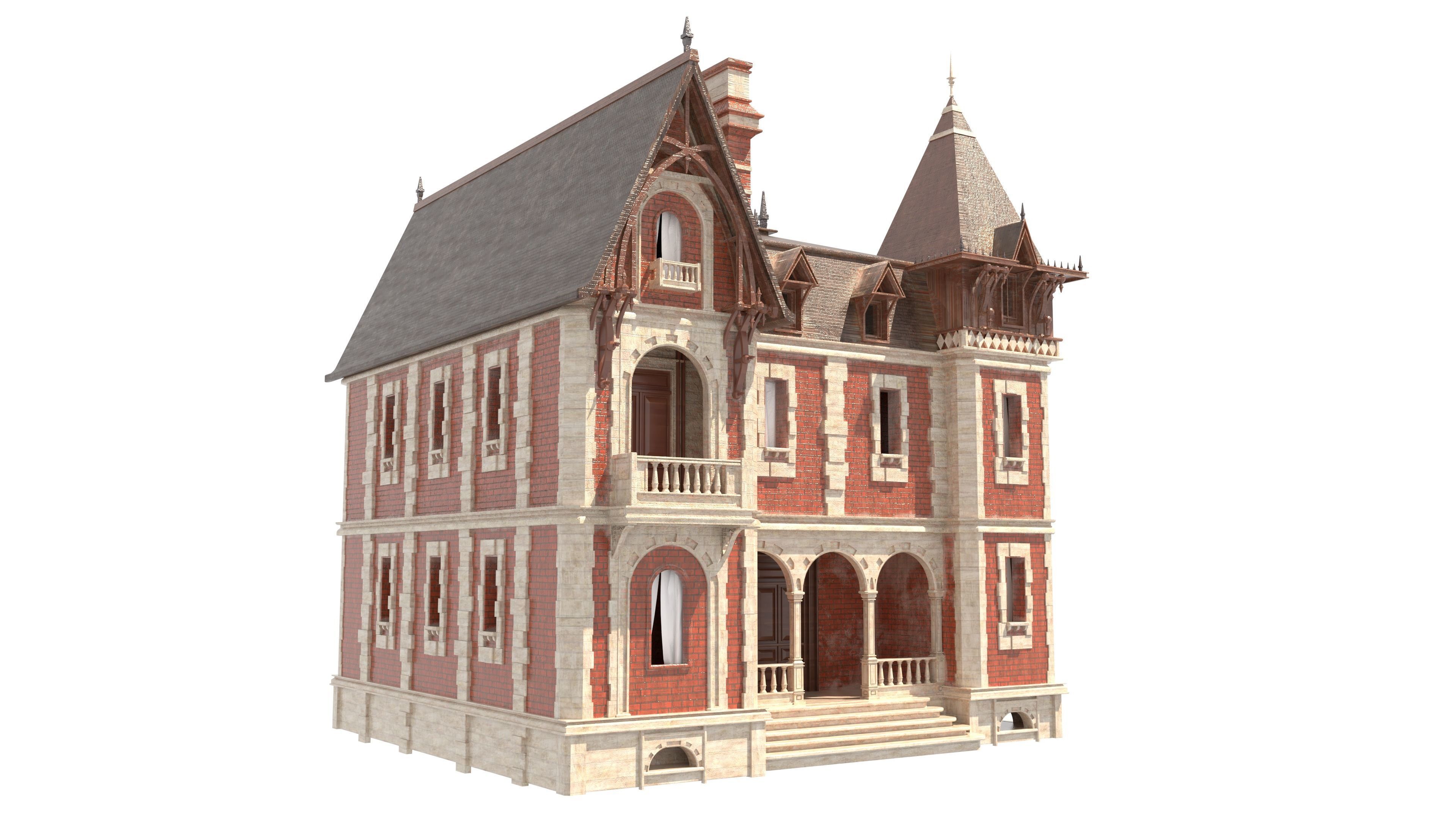 Victorian House Asset Bundle 3D model | CGTrader