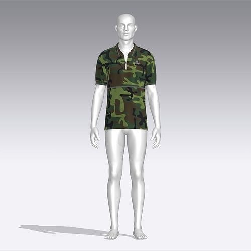 3D model Military Clothes T-Shirt VR / AR / low-poly | CGTrader