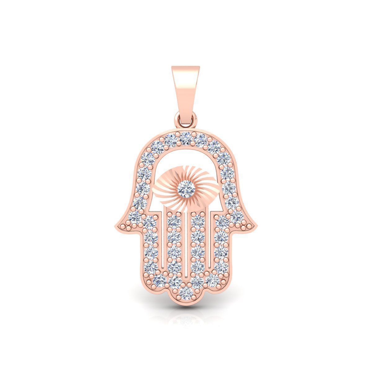 Eye Hamsa Pendent 3d Model and Render Detail 3D model 3D printable ...