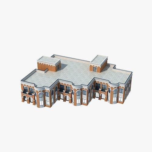 Kindergarten building 3D model | CGTrader