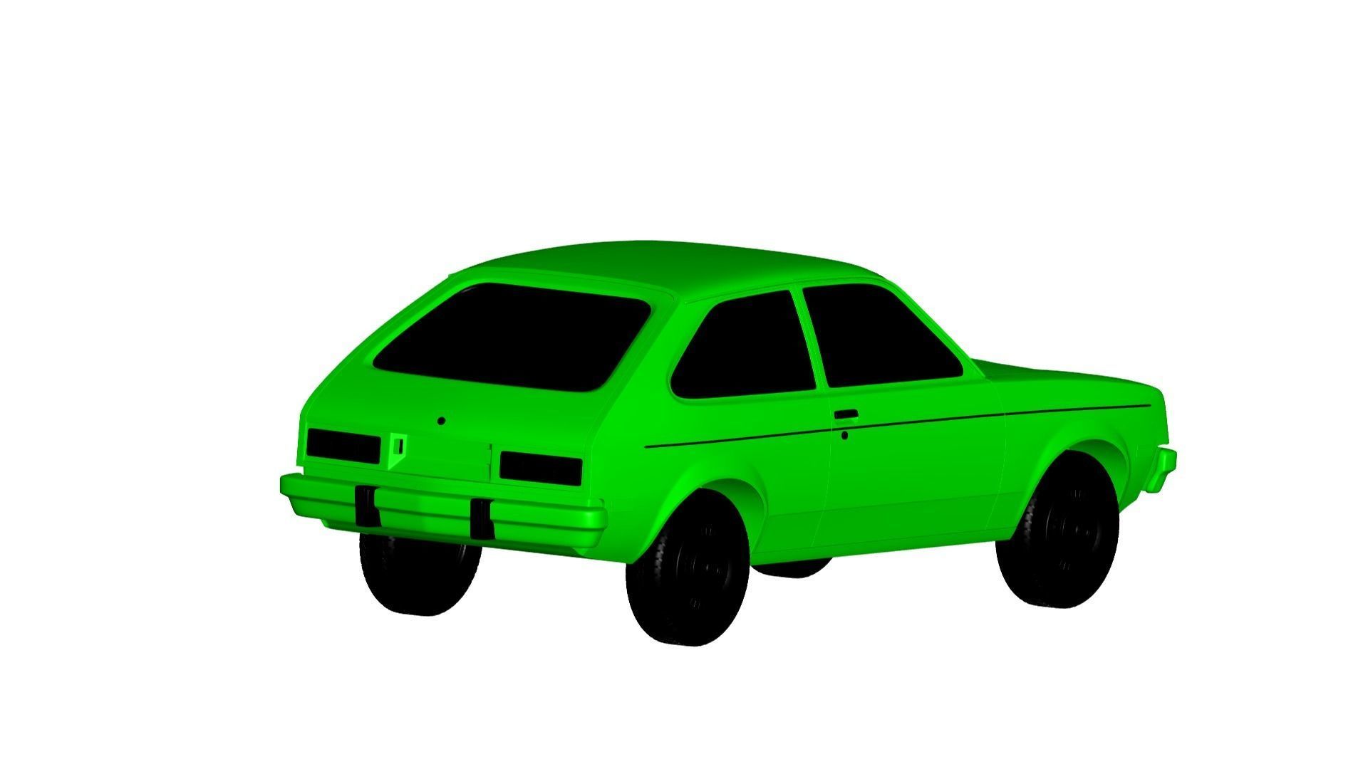 Chevrolet Chevette coupe 3D model | CGTrader