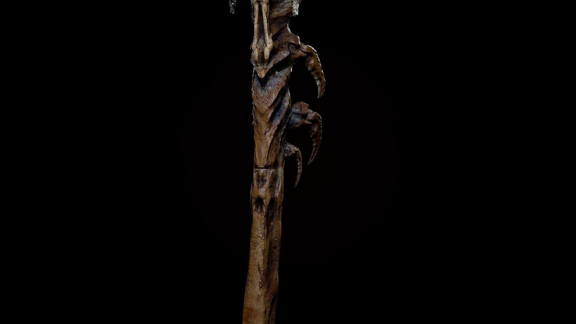 3D model Necromancer staff Realistic VR / AR / low-poly | CGTrader