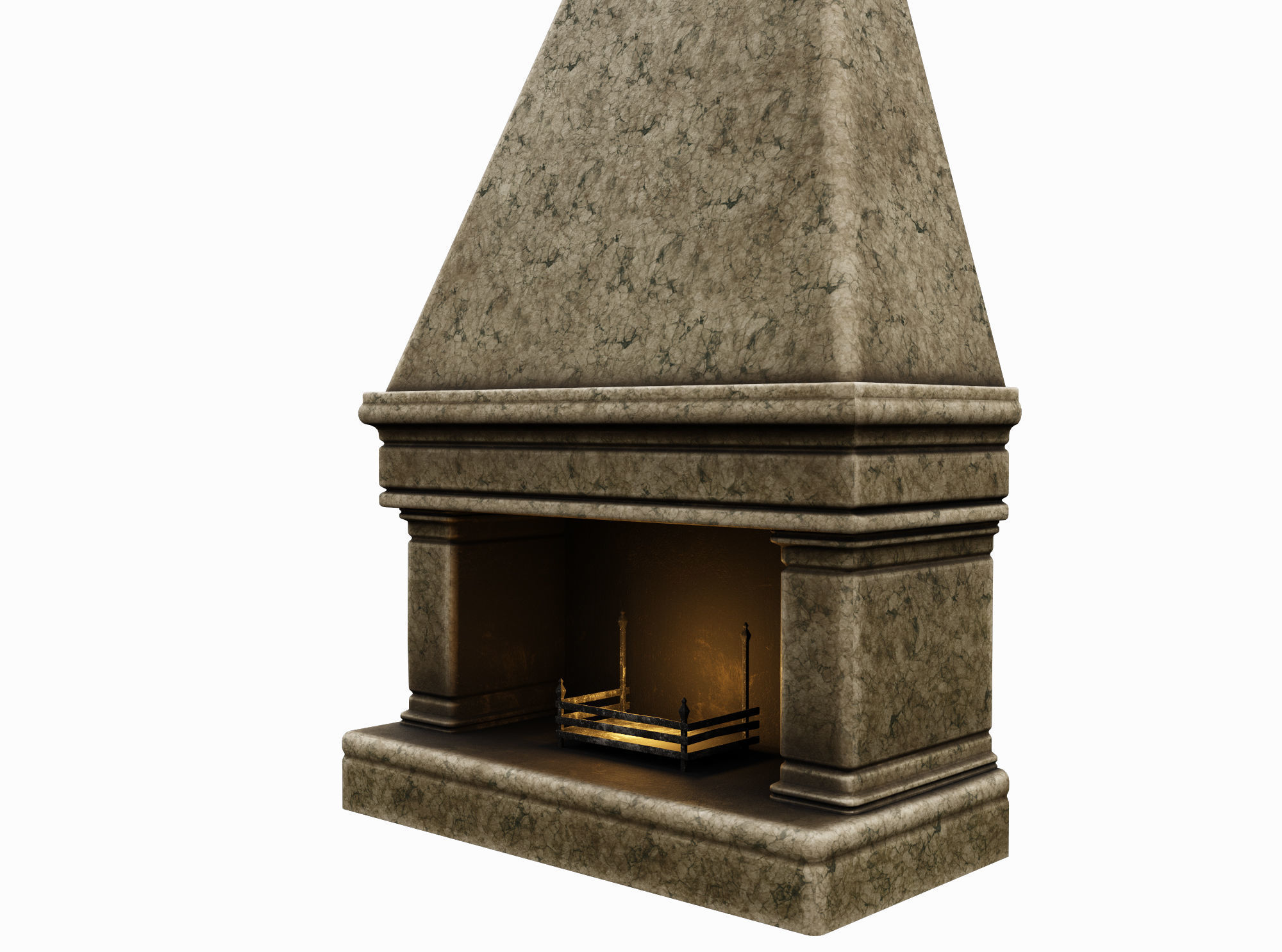 3D model Medieval Fireplace VR / AR / low-poly | CGTrader