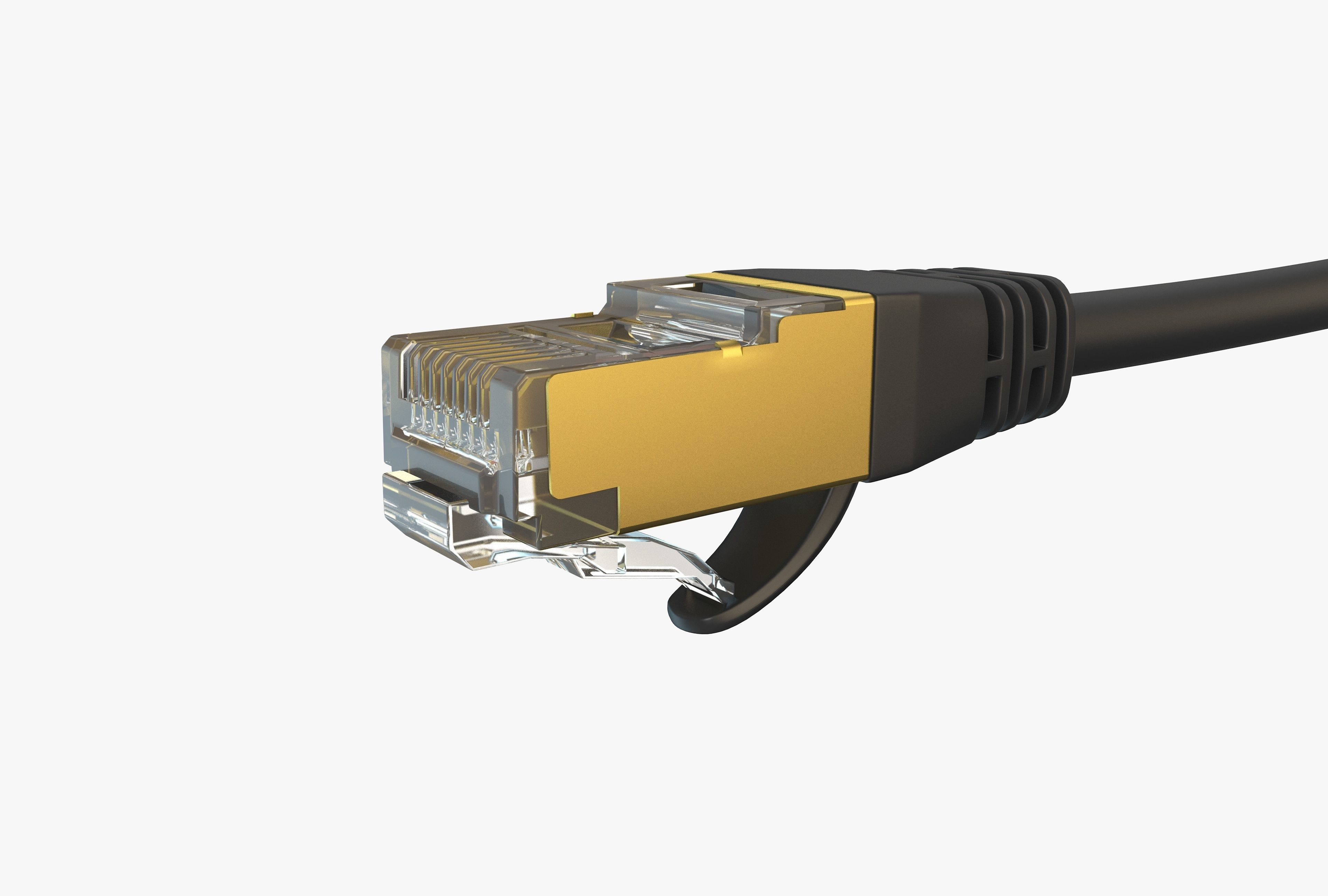 Rj45 UTP Ethernet Cable Detailed 3D model | CGTrader