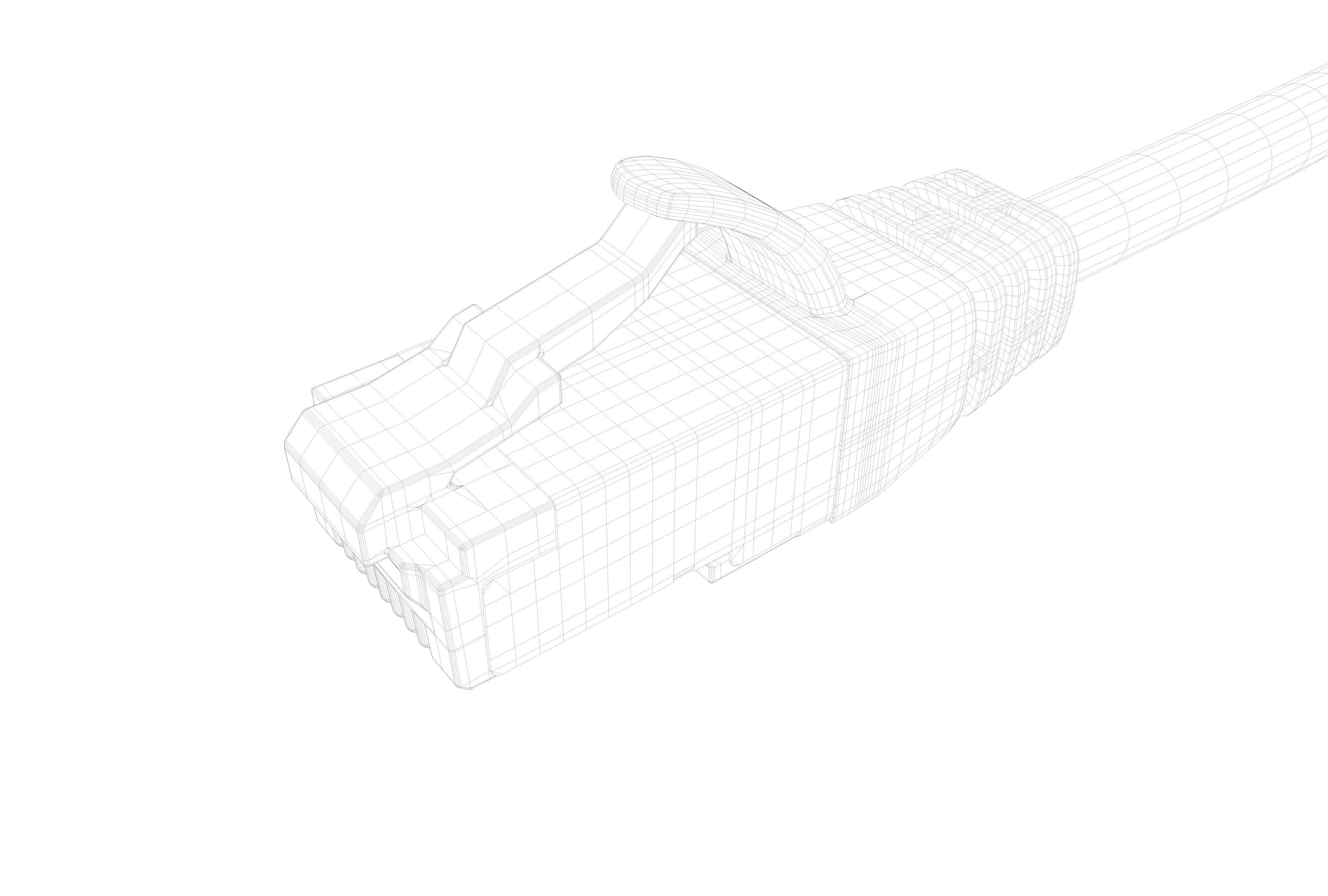 Rj45 UTP Ethernet Cable Detailed 3D model | CGTrader