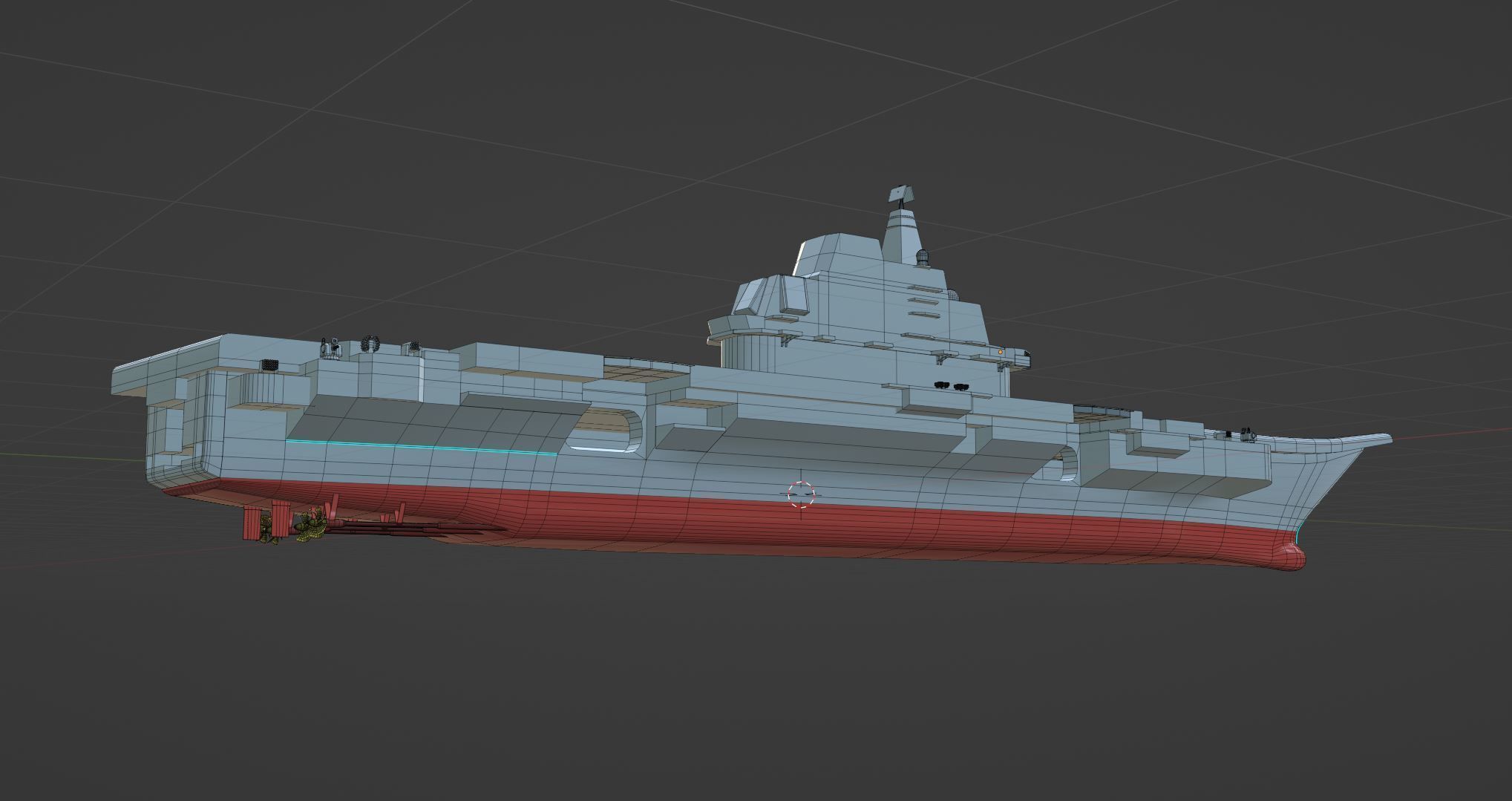 Type 001 Chinese aircraft carrier Liaoning Low poly 3D model | CGTrader
