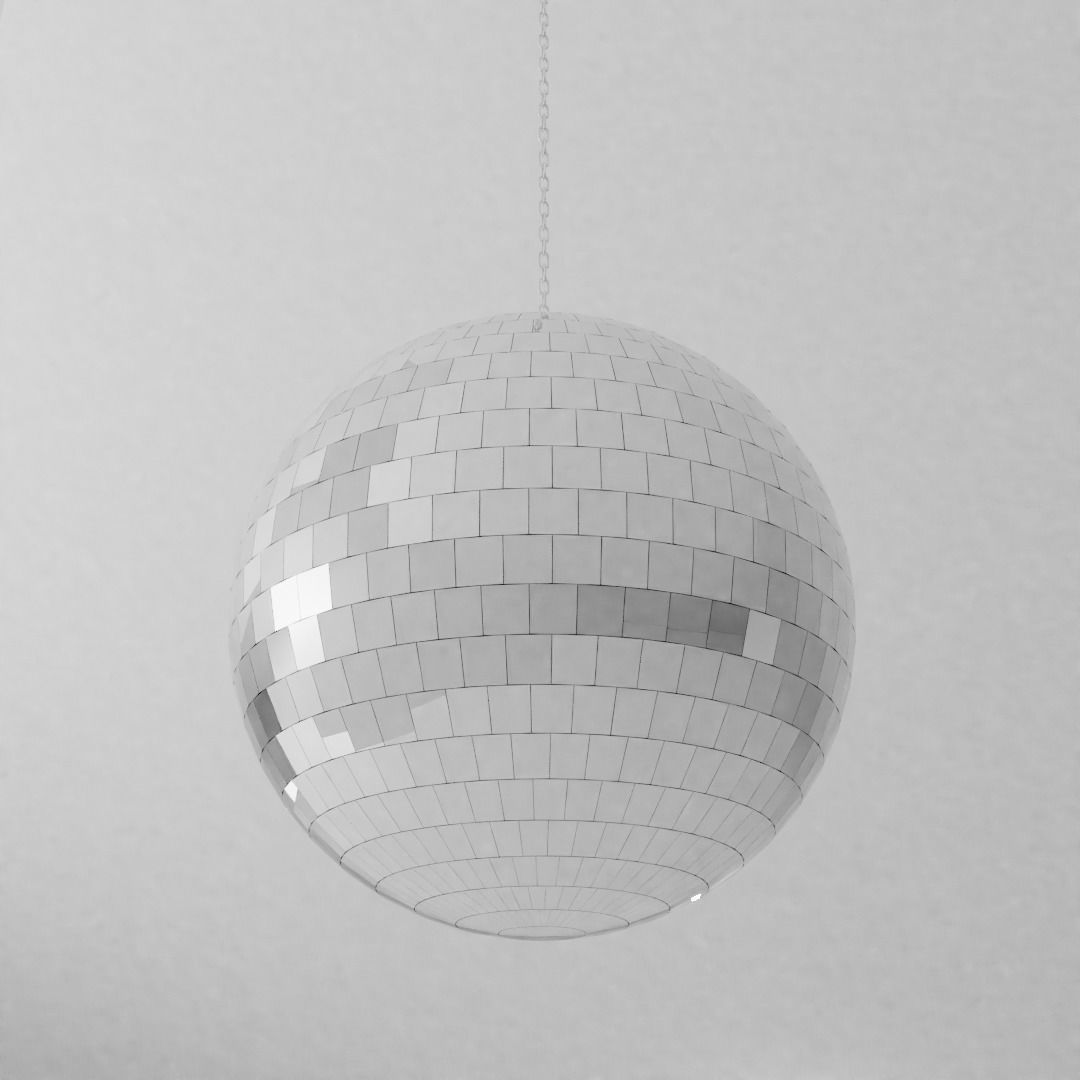 Disco Ball with chain 3D model | CGTrader