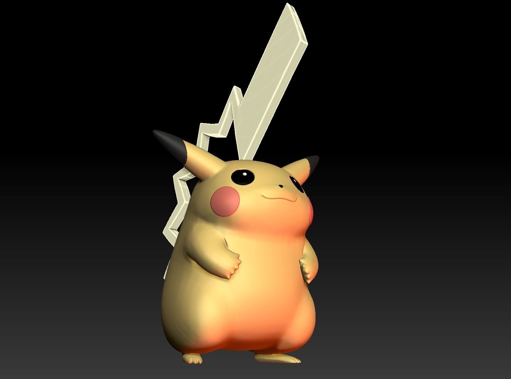 Pokemon Gigantamax Pikachu 3D model 3D printable | CGTrader