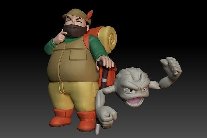 Pokemon Trainer Hiker 3D model 3D printable | CGTrader