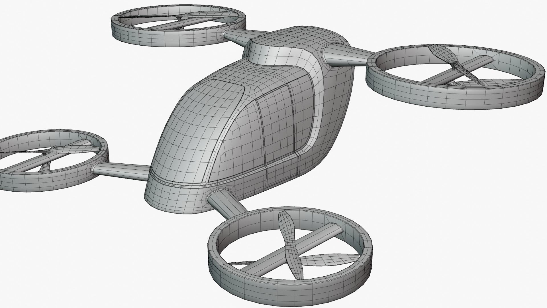 Passenger drone concept 3 3D model | CGTrader