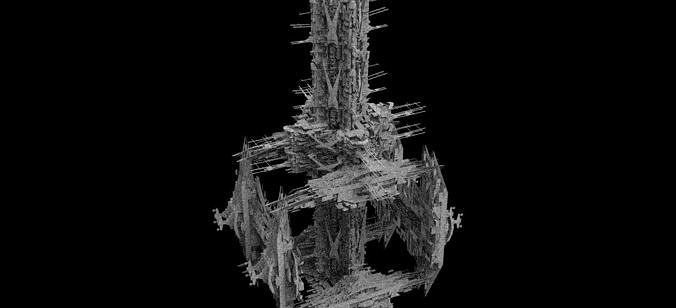 Mega city Complex Tower 1 3D model | CGTrader