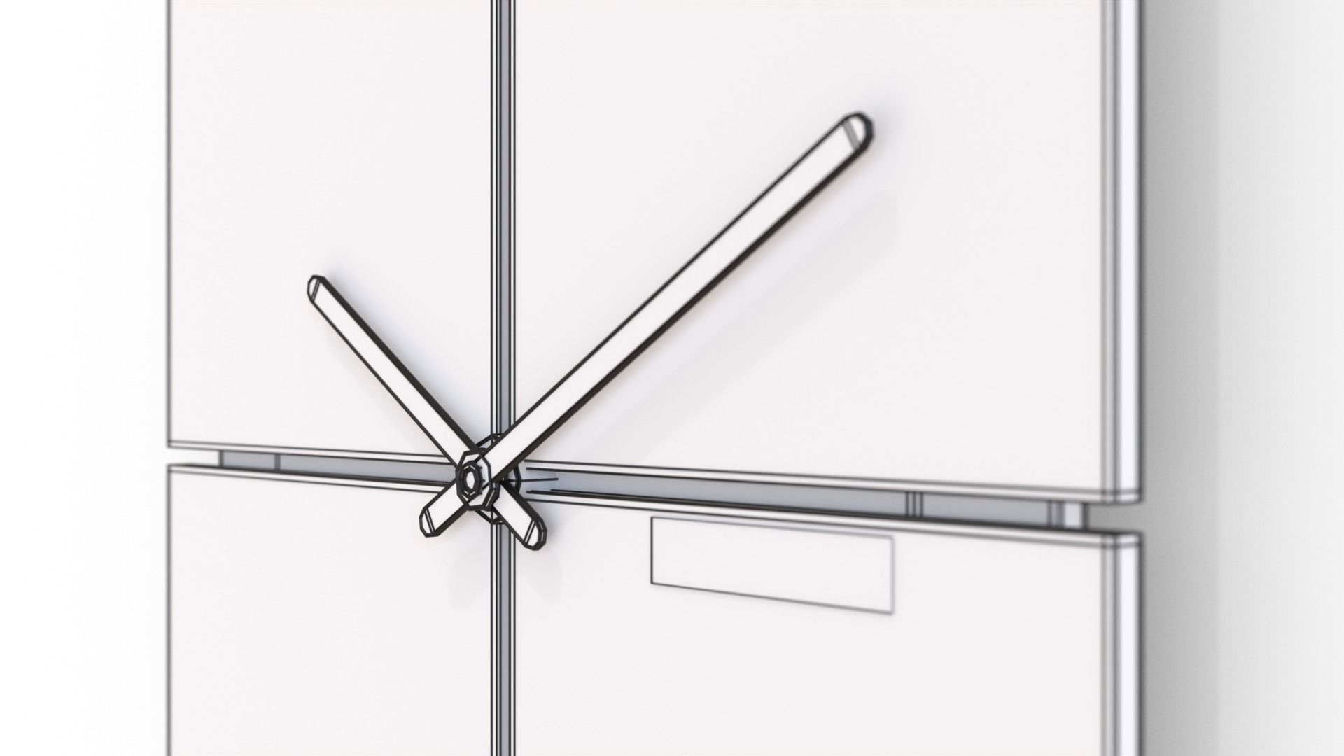 Minimalist Clock - Ocean Square 3D model | CGTrader