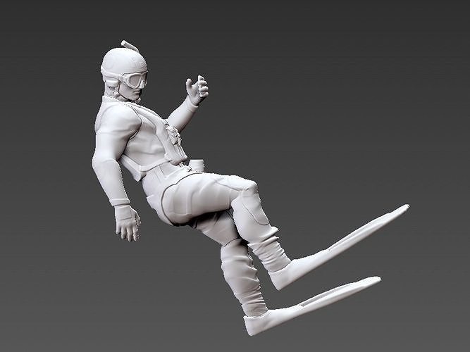 Coast Guard Rescue Swimmer 3D model 3D printable | CGTrader