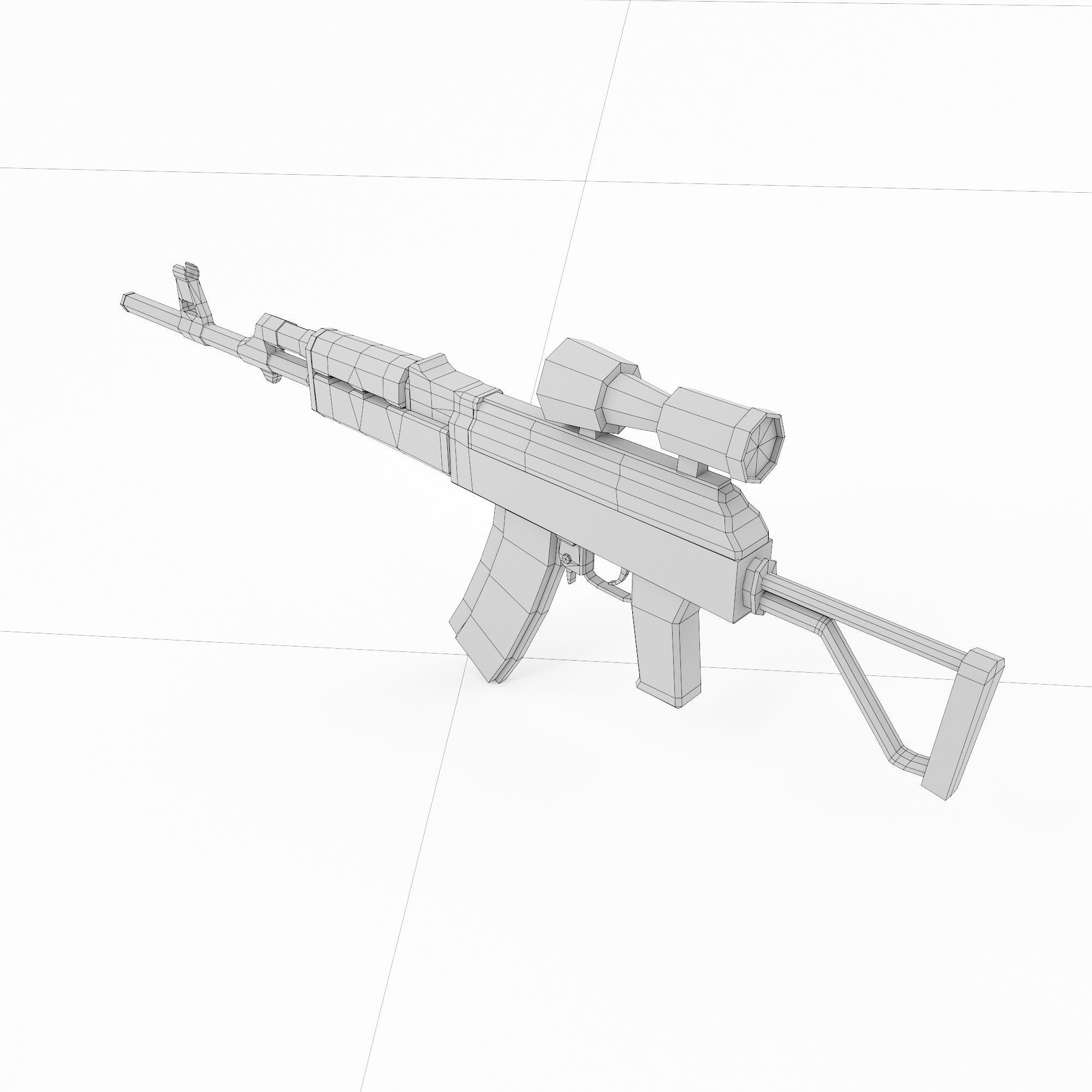 3D model FB Beryl assault rifle gun VR / AR / low-poly | CGTrader