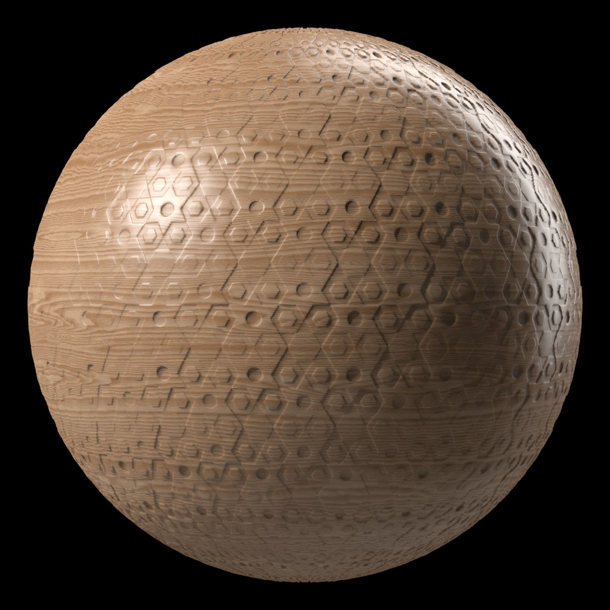 3D model Wood Materials 12- Decorative Wood panel Seamless Pbr 4k VR ...