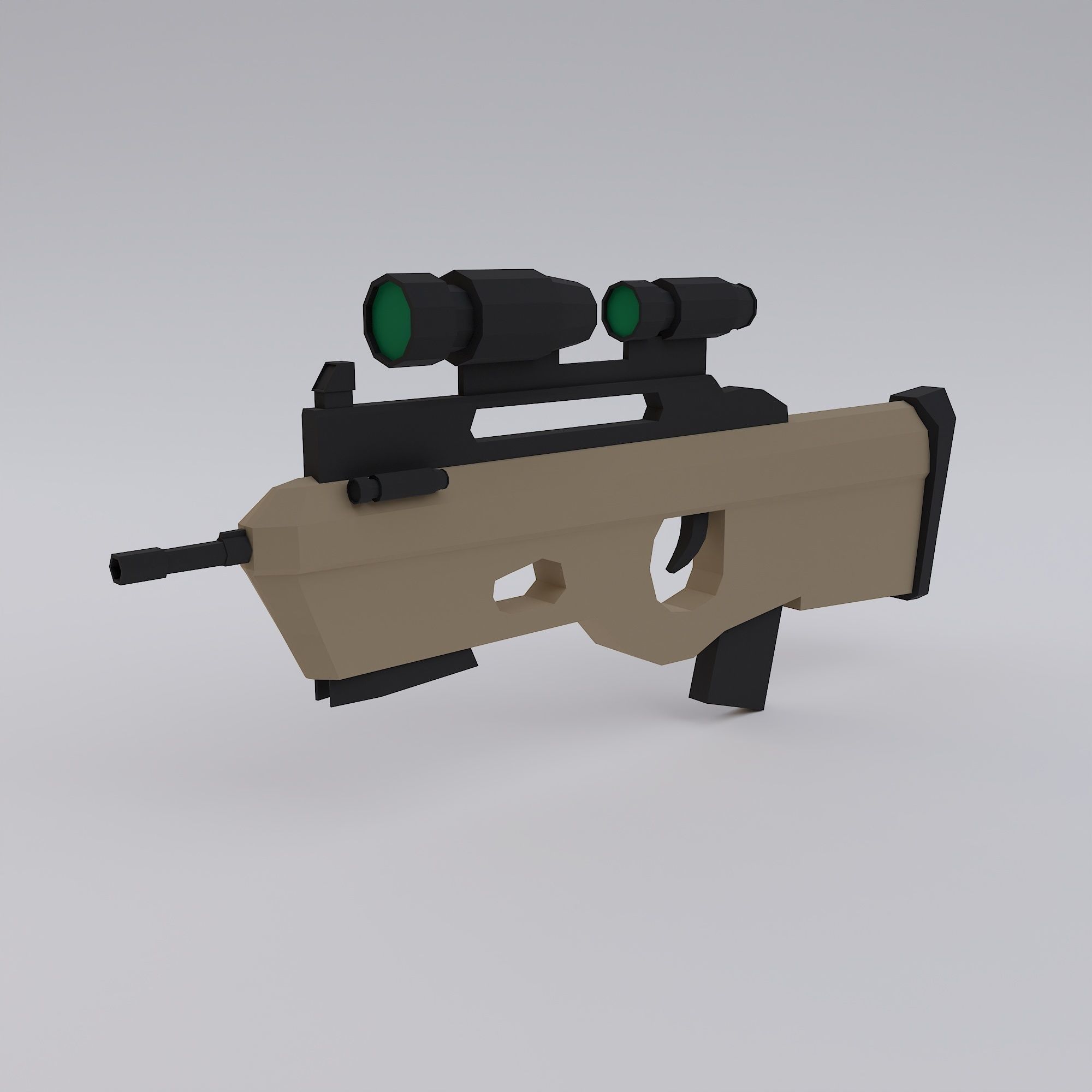 3D model FN F2000 assault rifle gun VR / AR / low-poly | CGTrader