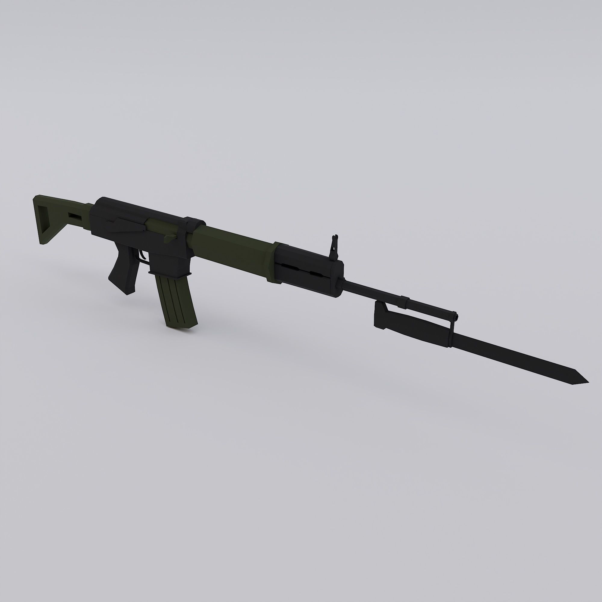 3D model FN FNC assault rifle gun VR / AR / low-poly | CGTrader