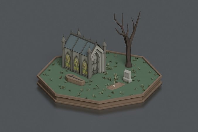 Free Demo of Low Poly Fantasy Scary Creepy Dark Halloween free VR / AR ...