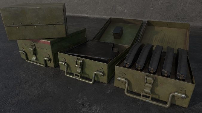 3D model Ammo box for 31M and 36M Solothurn VR / AR / low-poly | CGTrader
