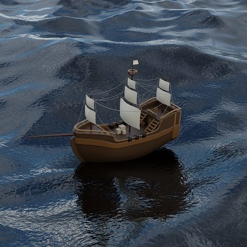 Pirate ship 3D model | CGTrader