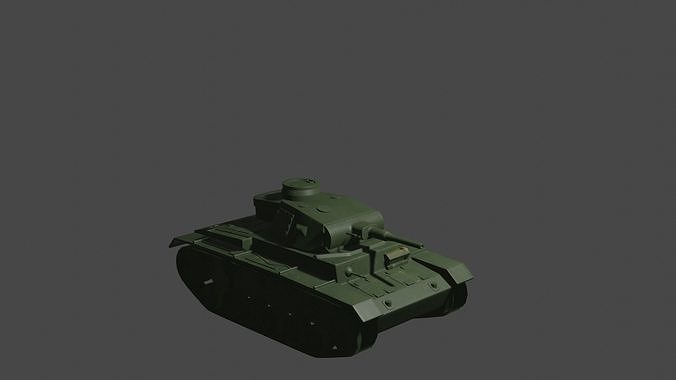 Tank Panzer 3 3D model | CGTrader